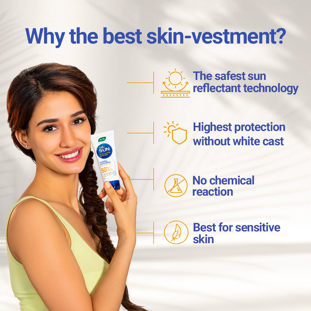 Chemical-Free Mineral Sunscreen SPF 50 PA++++ – Joy Personal Care