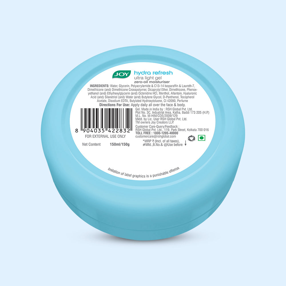 Hydra Refresh Ultra Light Gel Zero-Oil Moisturizer – Joy Personal Care