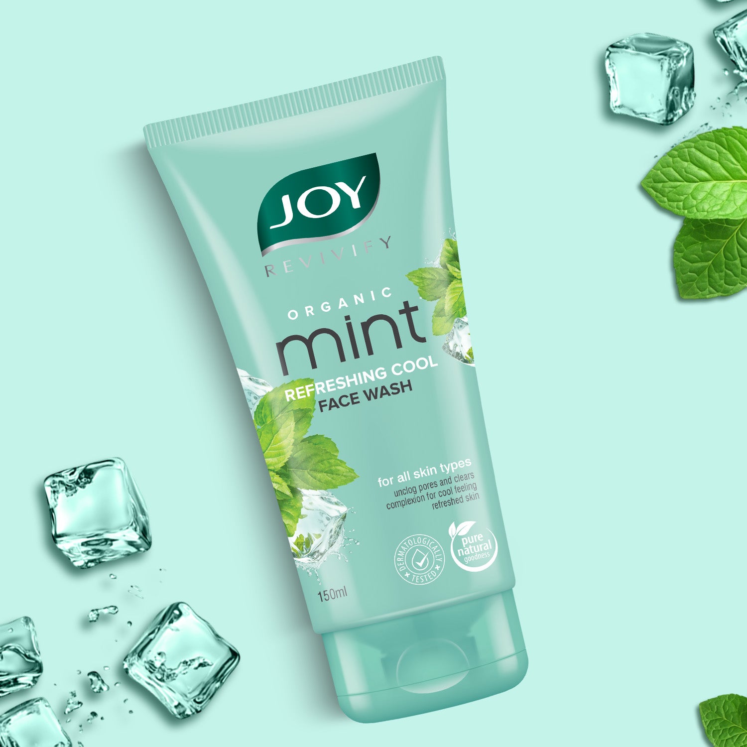 Organic Mint Refreshing Cool Face Wash – Joy Personal Care