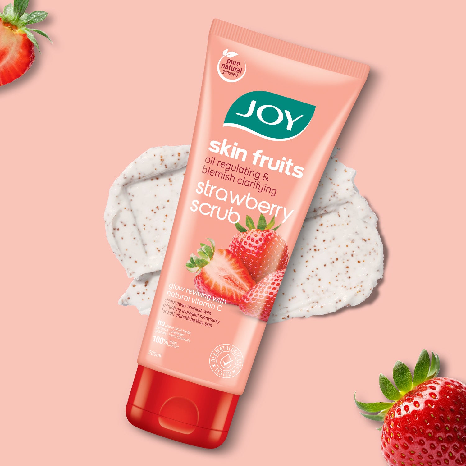 Oil Regulating + Blemish Clarifying Strawberry Scrub – Joy Personal Care