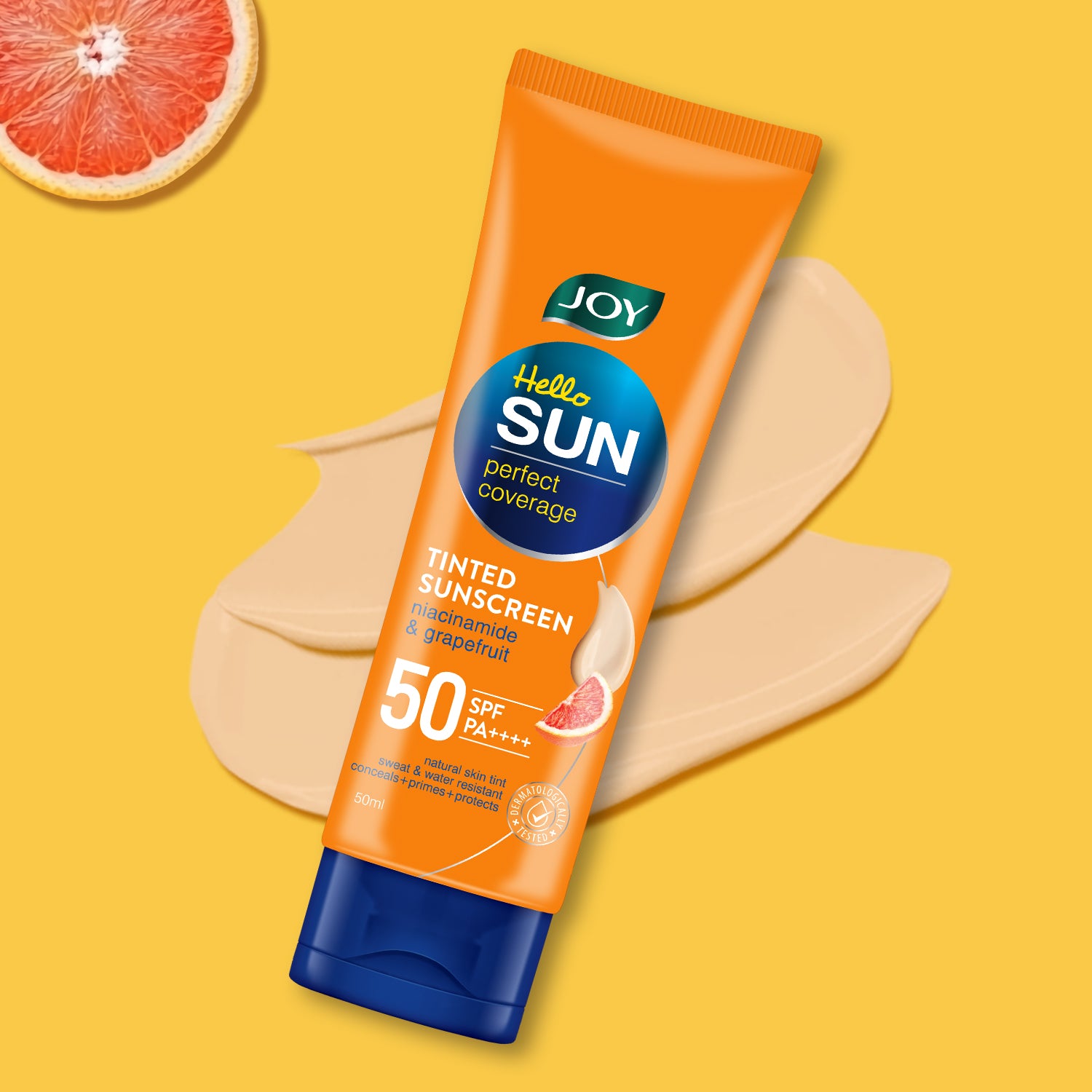 Hello Sun Perfect Coverage Tinted Sunscreen SPF 50 PA++++ – Joy ...