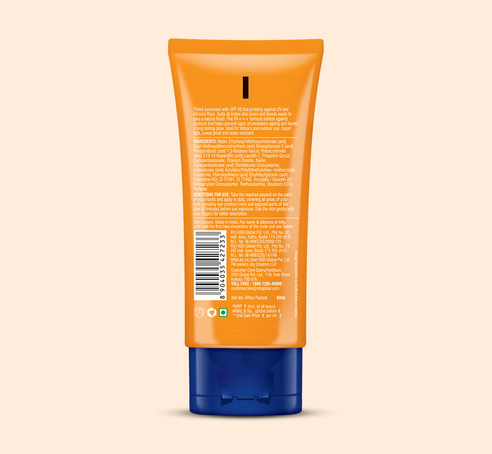 Mattifying Tinted Sunscreen SPF 50 PA+++ – joypersonalcare